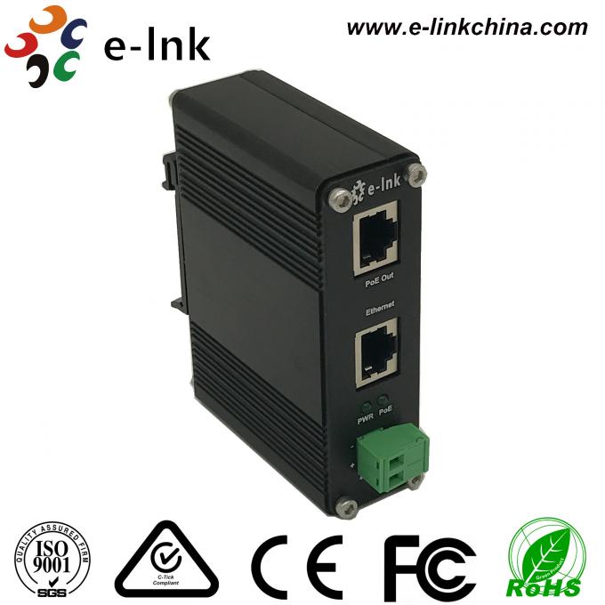 12-48VDC Power Input Industrial Power over Ethernet Injectors