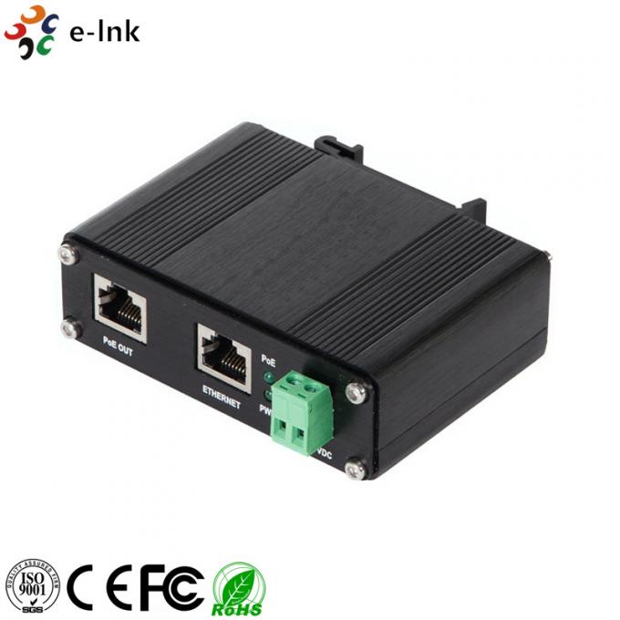 Single Port 60W Power Over Ethernet Devices Support Din Rail / Wall ...