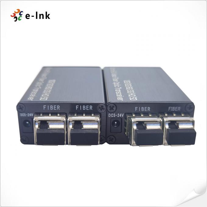 Dual Fiber Connector 20K 24G SDI To Optical Fiber Converter