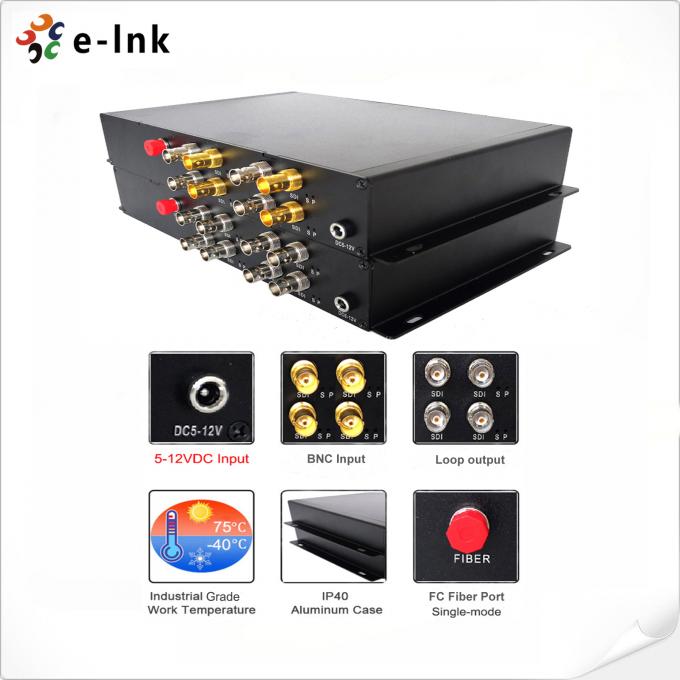 HD-SDI 1080P HD-SDI Signal Video over Fiber Converters