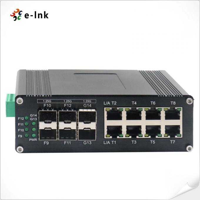 L2+ Managed Hardened Ethernet Switch 8 Port 10/100/1000T + 6 Port 1000X SFP