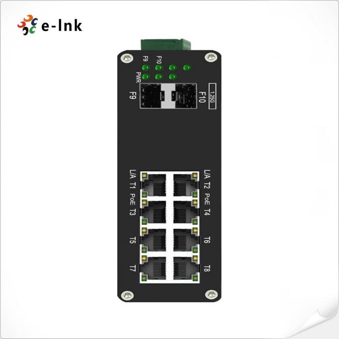 L2+ Managed Industrial Ethernet POE Switch 8 X Giga RJ45 Ports 2 X Giga ...