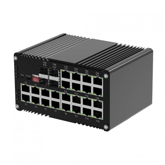 Outdoor PoE Switch 24 Port 10/100/1000T 802.3at 30w To 4 Port Gigabit ...