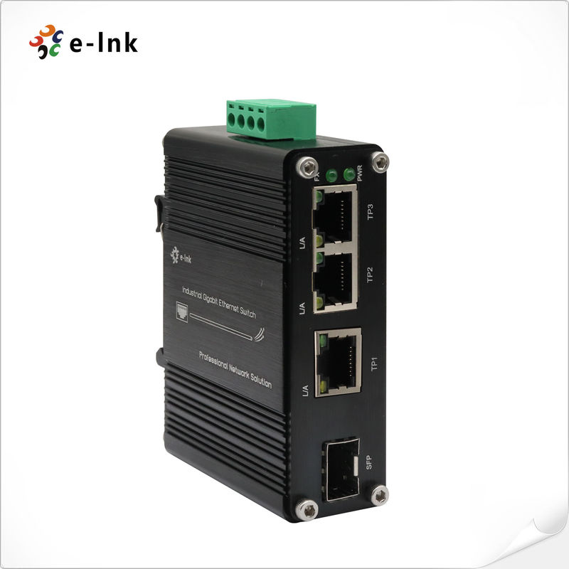 Mini Industrial Ethernet Switch 3 Port 10/100/1000T + 1 Port 100/1000X ...