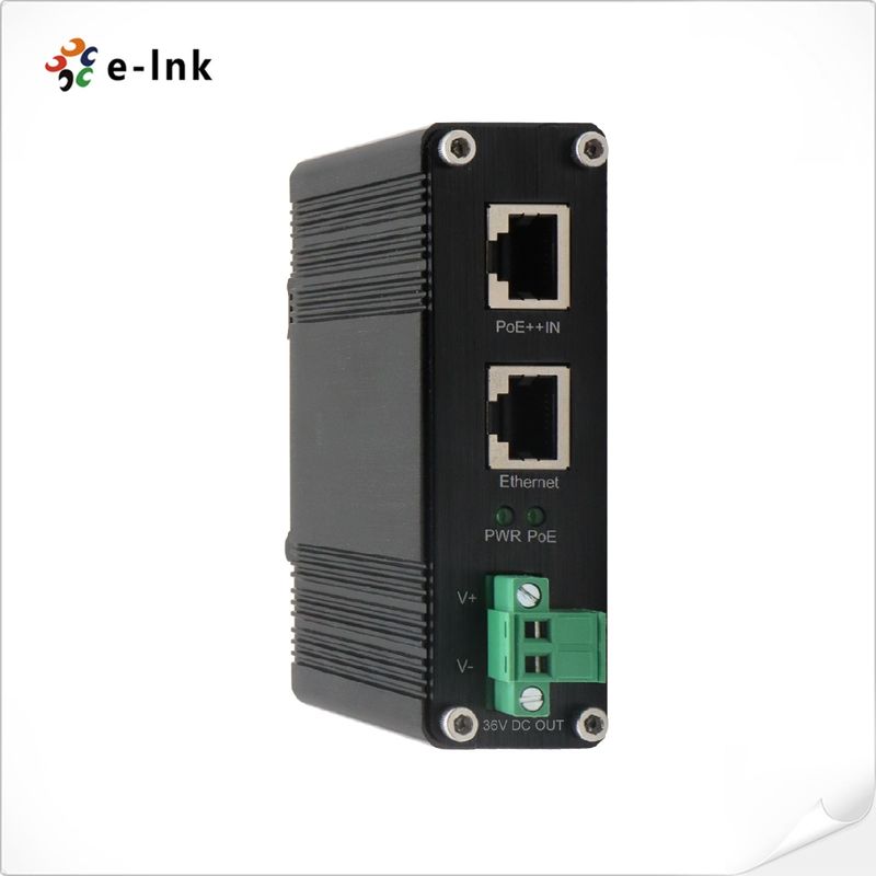 10 100 1000Mbps 802.3bt PoE Ethernet Power Splitter 70W 36VDC Output ...
