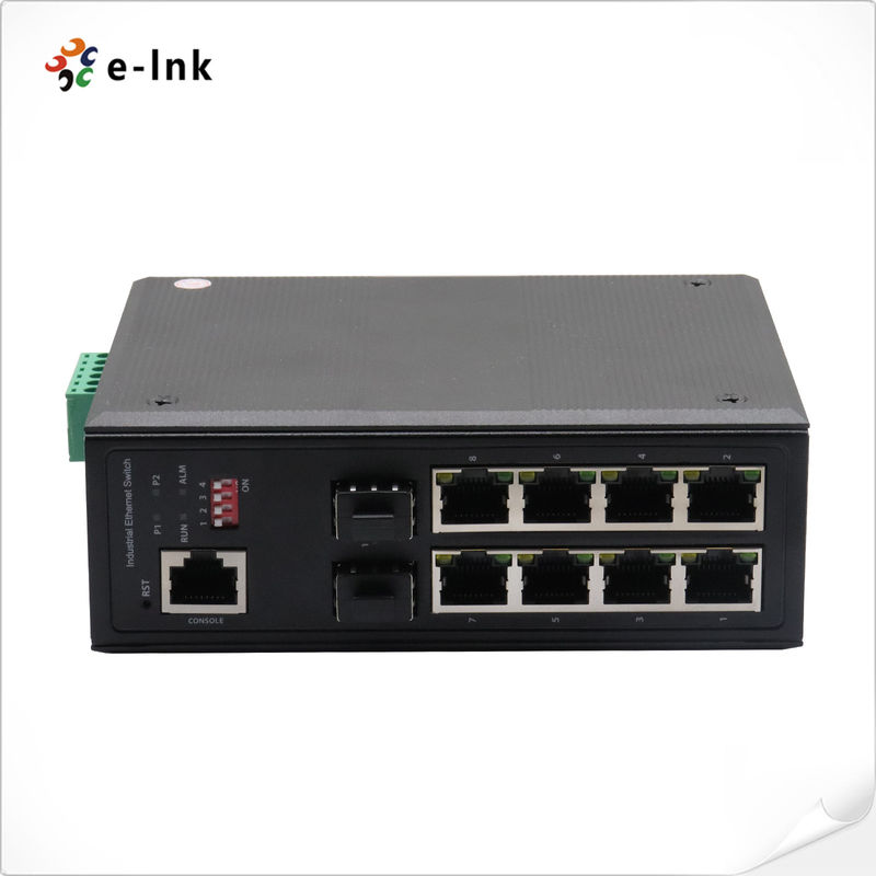 Managed Industrial Ethernet Switch 8 Port 10 100 1000T To 2 Port 100 ...