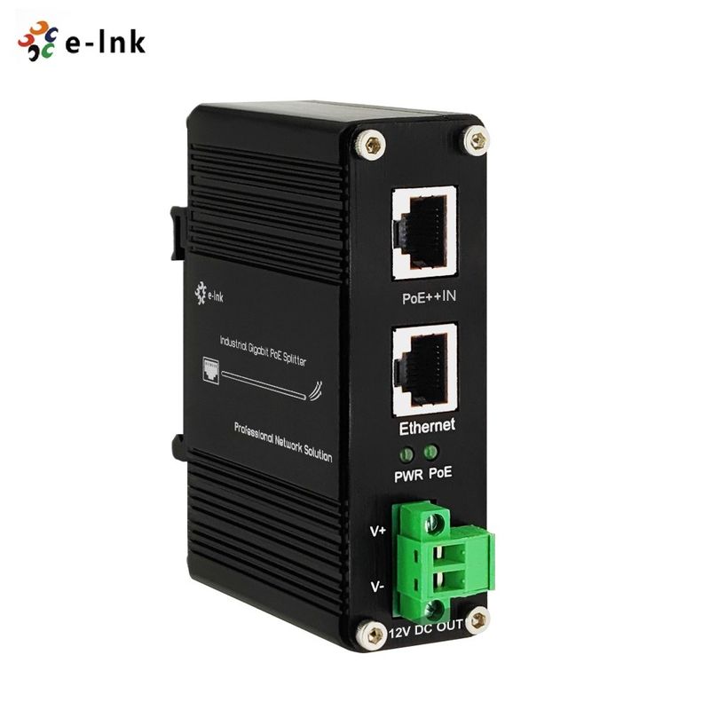 Industrial Gigabit 802.3bt PoE Splitter Din Rail Installation 10/100 ...