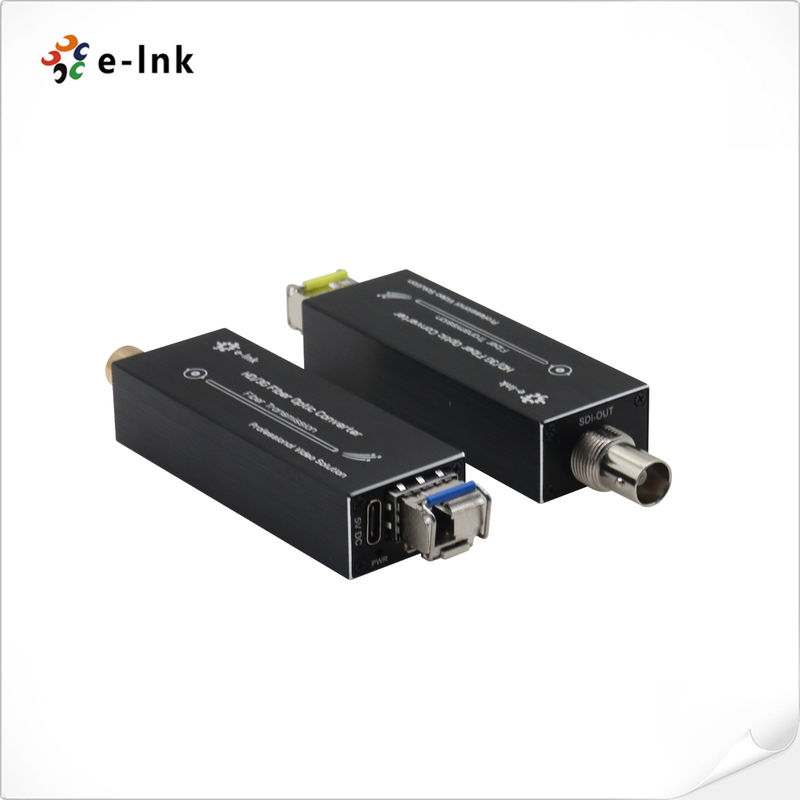 HD SDI Fiber Extender Single LC 20km Mini SDI Video over Fiber ...