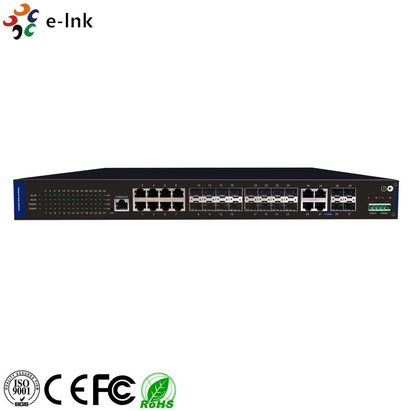 8 / 16 Port SFP Network Industrial Gigabit Ethernet Switch IPv6 ...