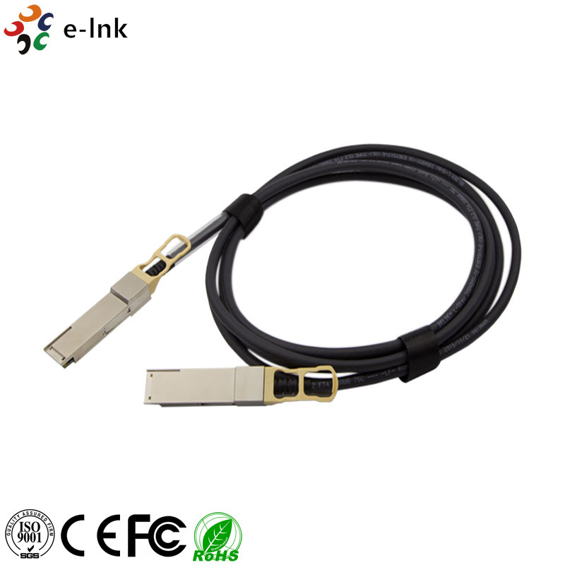 3.3V Power Supply Direct Attach Copper Cable 100G QSFP28 To QSFP28 ROHS ...