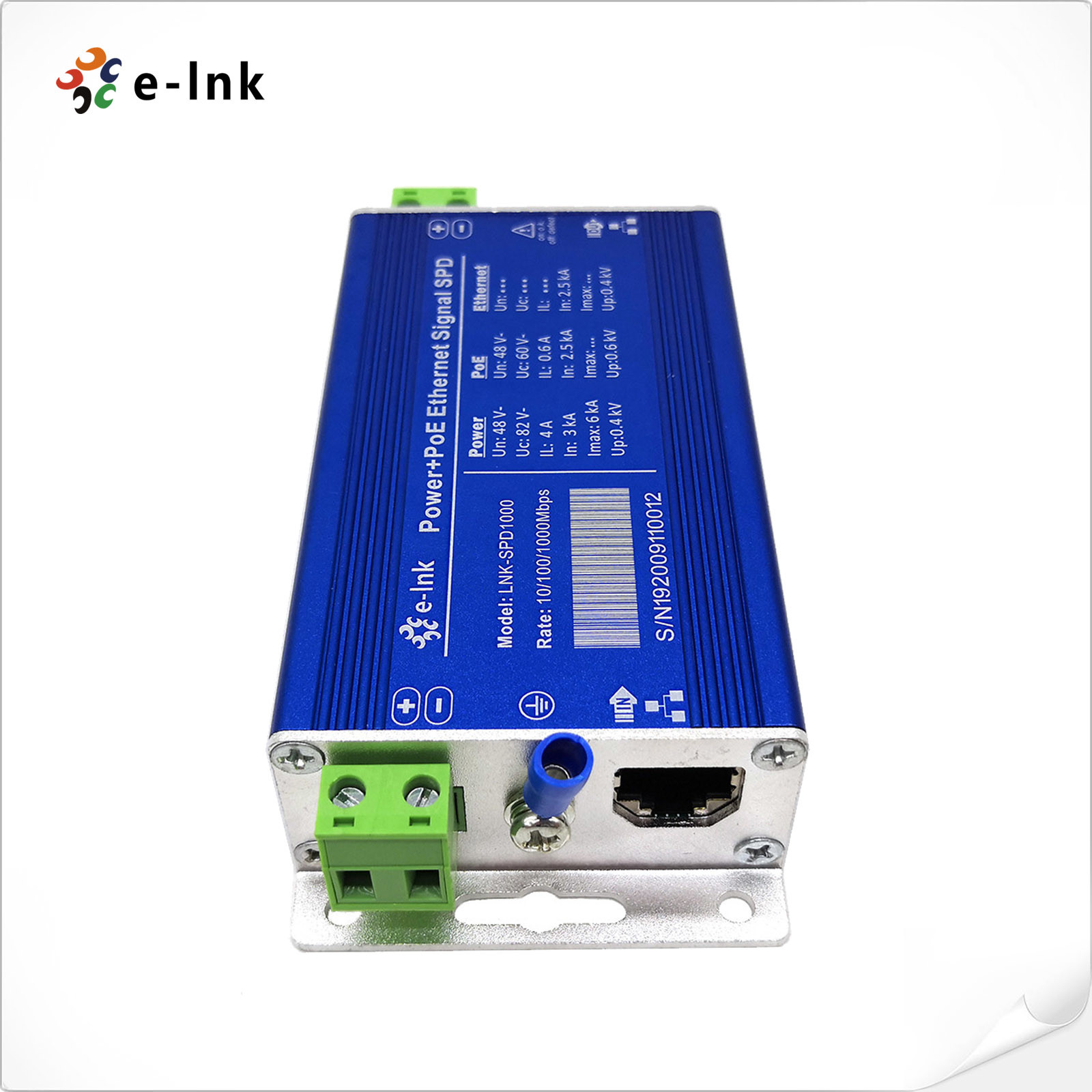 10/100/1000M Gigabit Poe Injector , Ethernet Power PoE Surge Protector ...