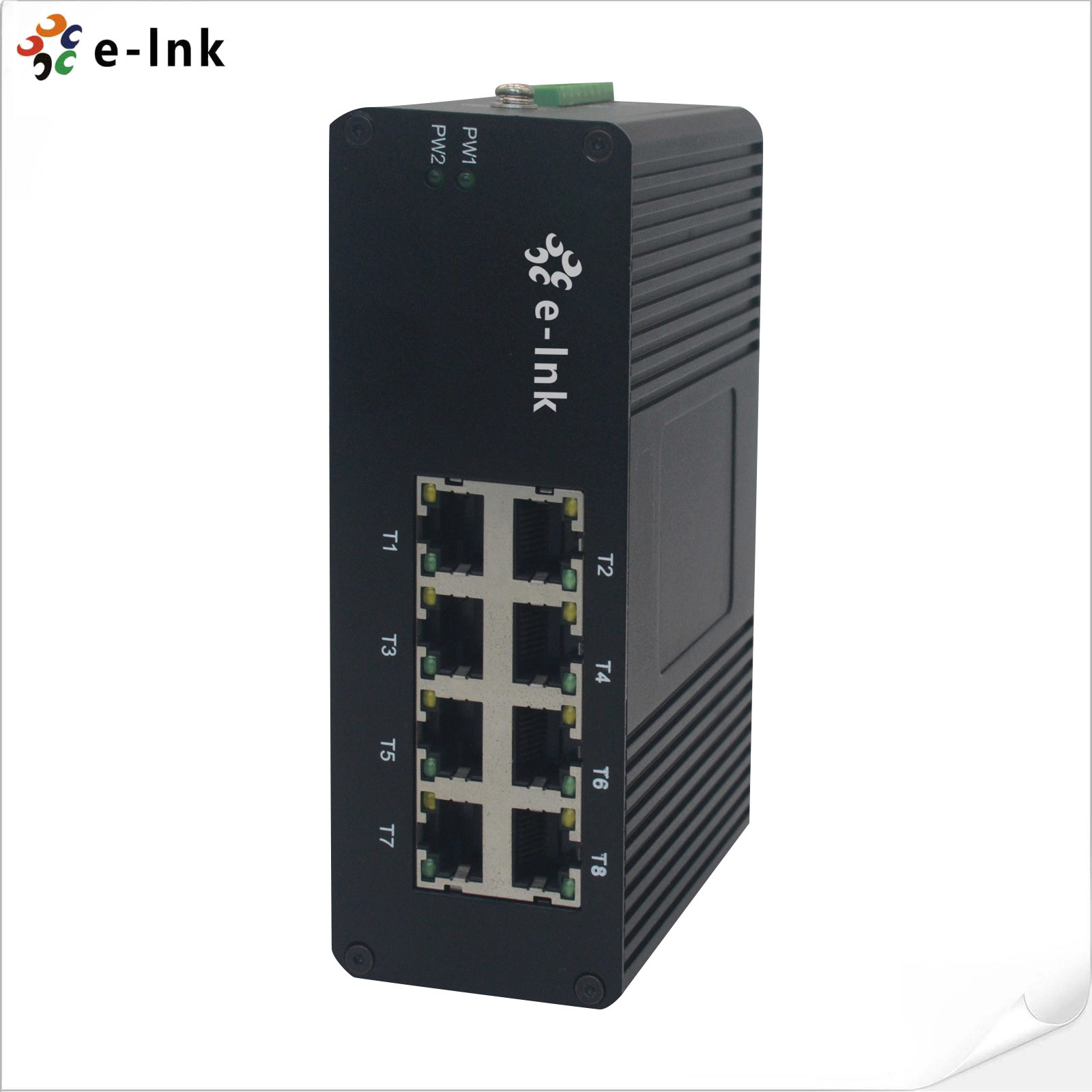 8 Port Gigabit Industrial Ethernet Media Converter Switch IEEE802.3 / ...